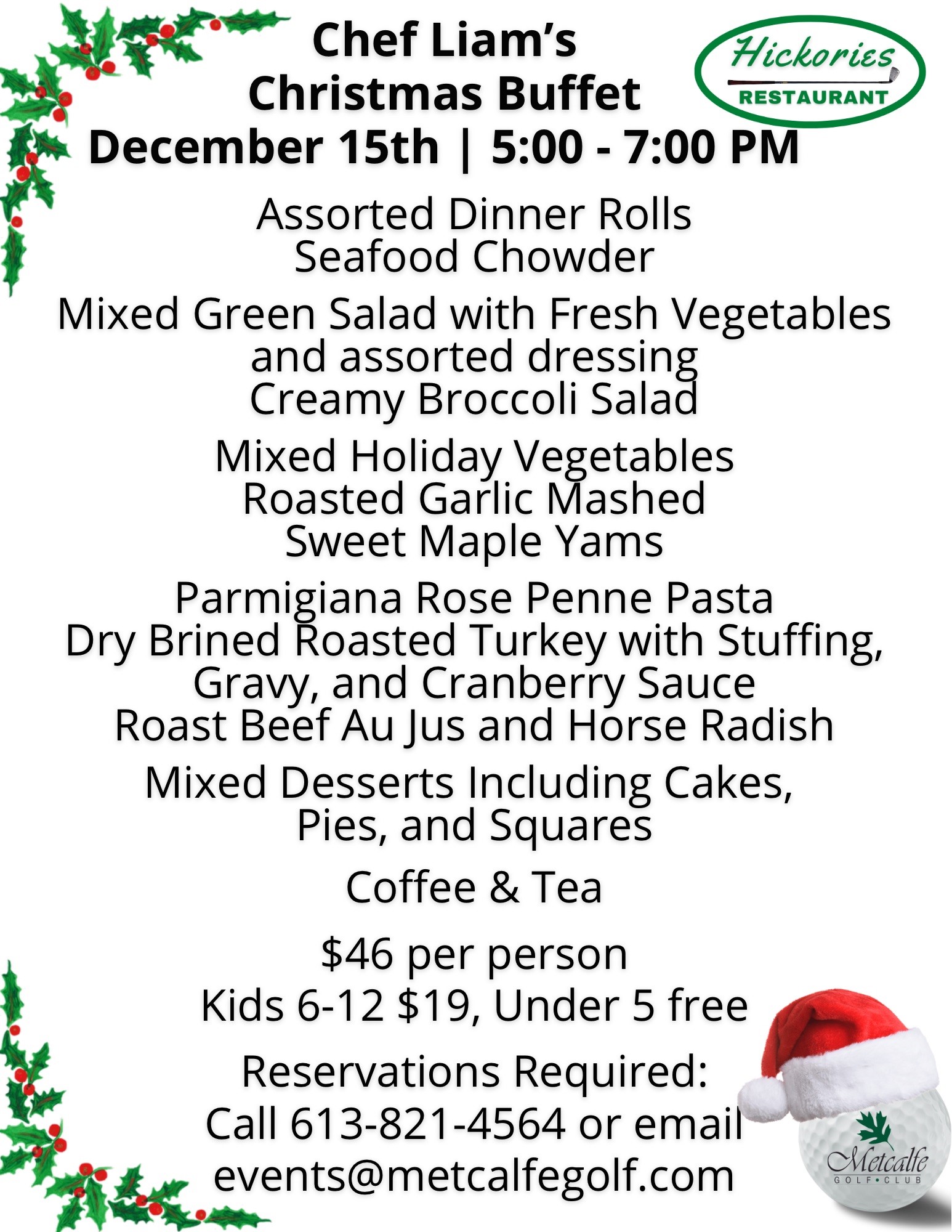 Special Events - Metcalfe Golf Club