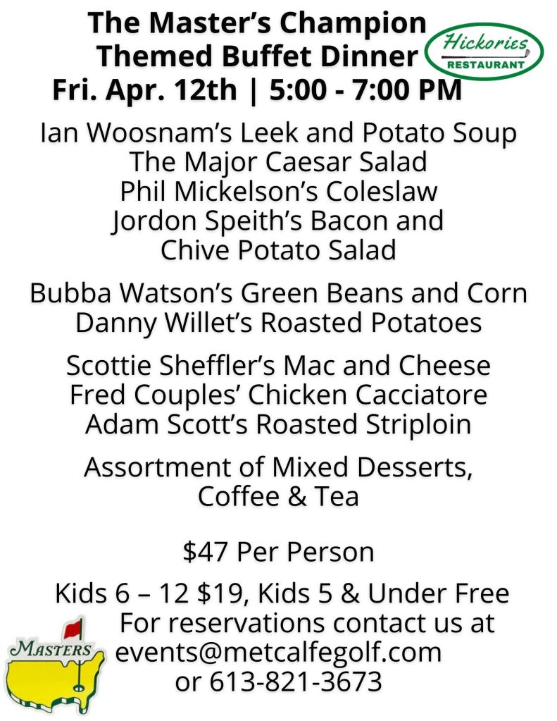 Special Events - Metcalfe Golf Club