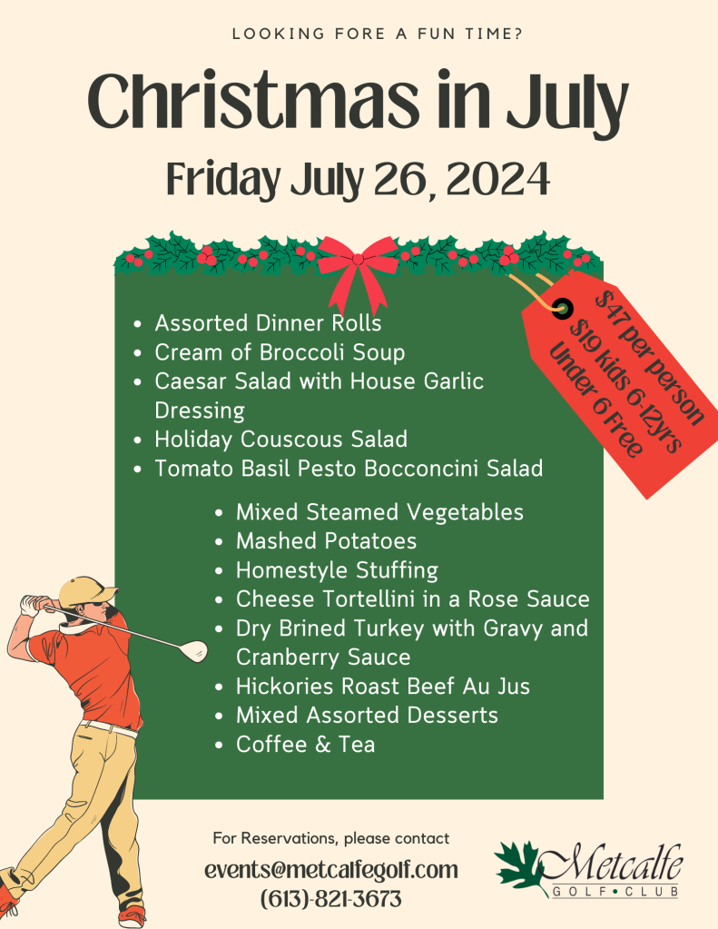 Special Events - Metcalfe Golf Club